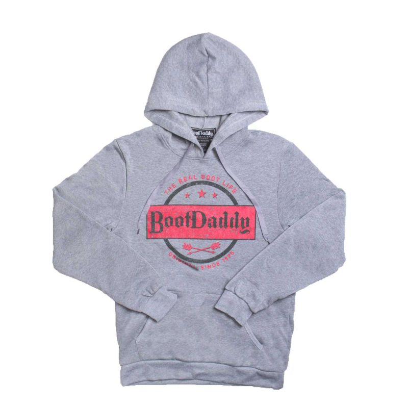 BootDaddy Unisex Red Circle Logo Hoodie