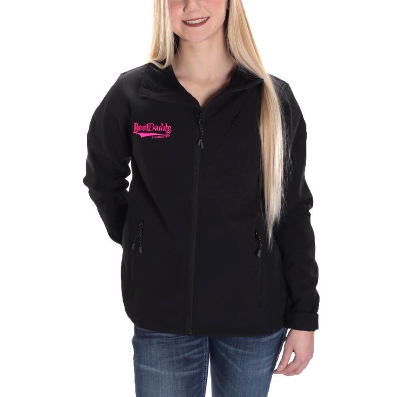 BootDaddy Womens Black Soft Shell TEK Jacket