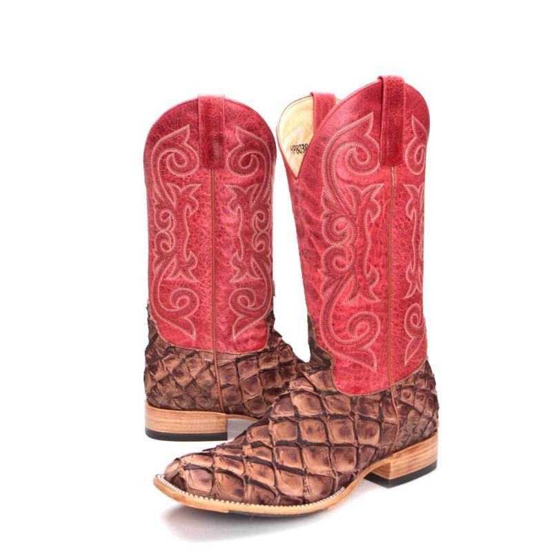 BootDaddy Horse Power Mens Red Sinsation Big Bass Boots