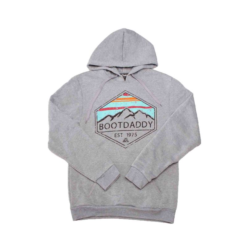 BootDaddy Unisex Sunset Desert Hoodie Gray-2XL