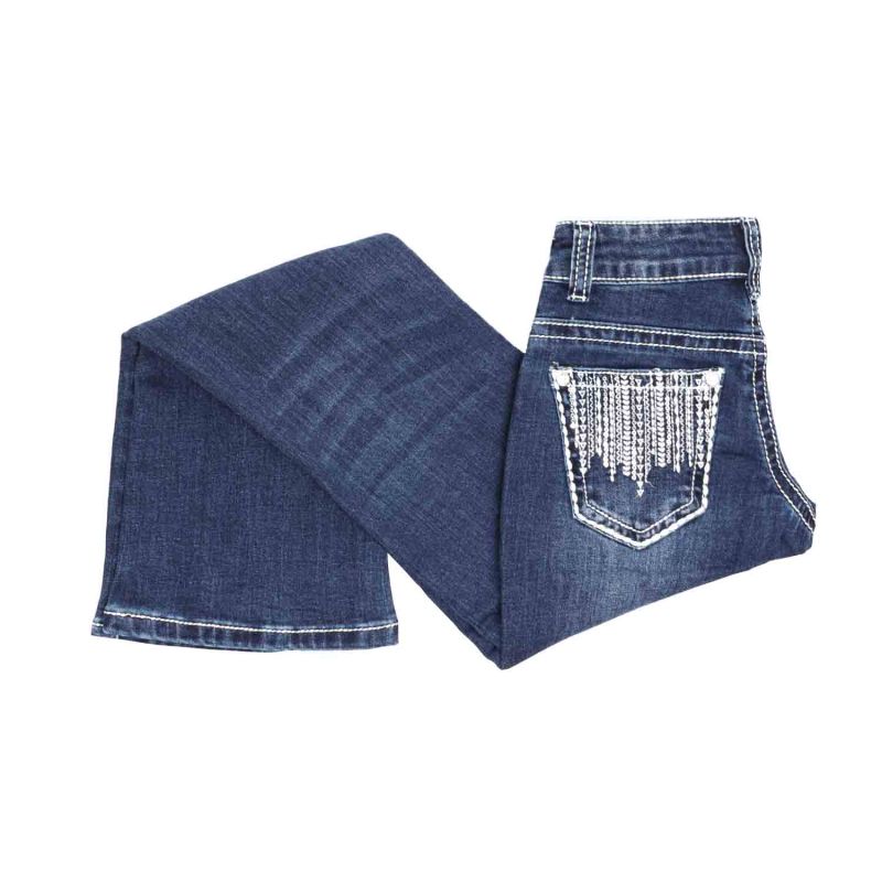 BootDaddy Children Girls Waterfall Boot Cut Jeans