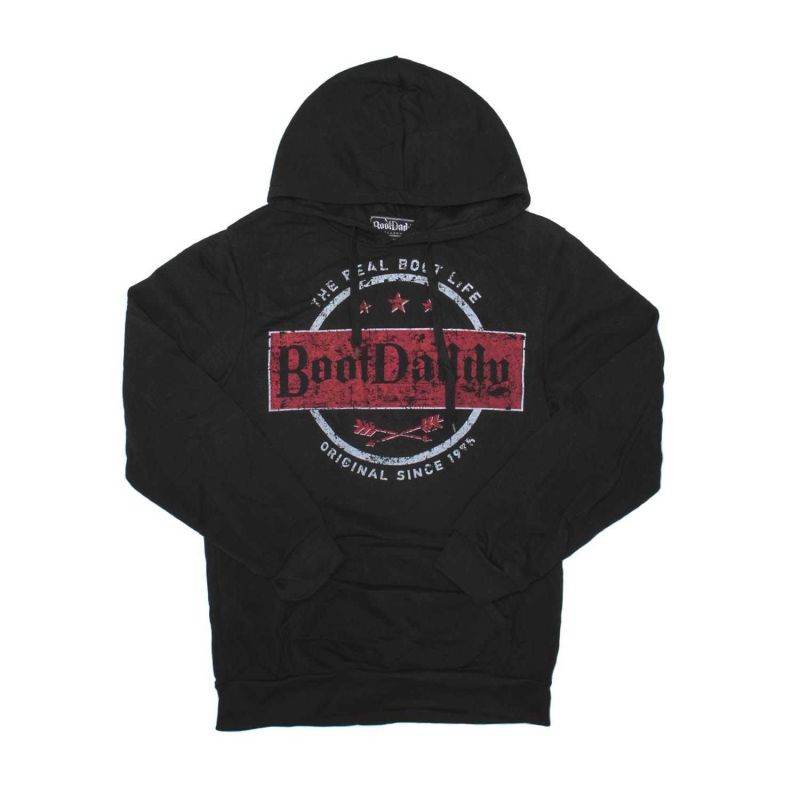 BootDaddy Unisex The Real Boot Life Red Circle Hoodie