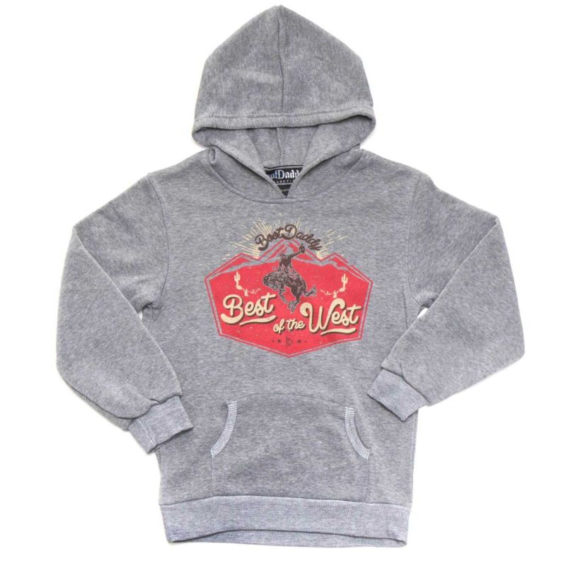 BootDaddy Children Best of the West Hoodie Gray