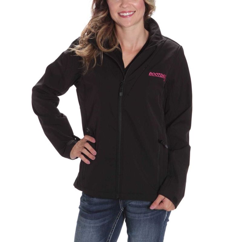 BootDaddy Womens Soft Shell TEK Jacket Black