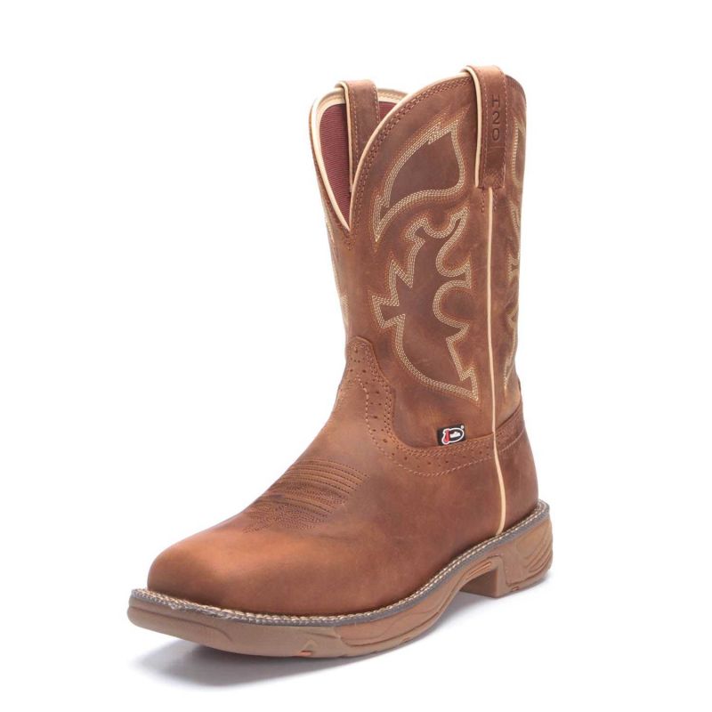 Justin Mens Stampede Rush Waterproof Work Boots WK4330