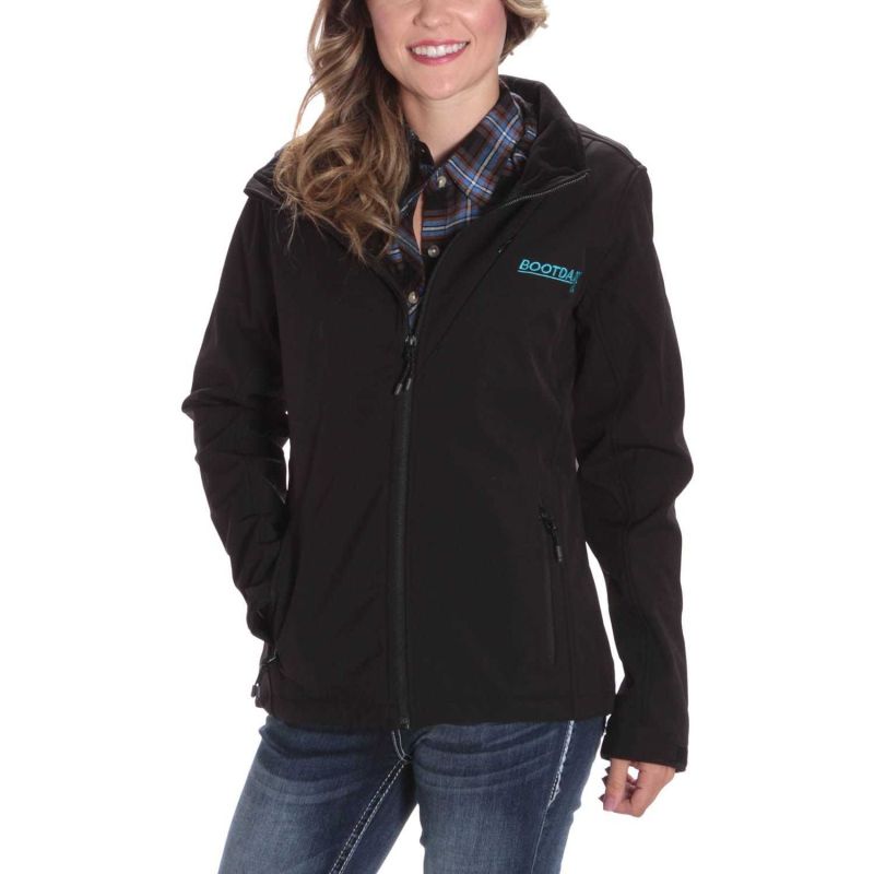 BootDaddy Womens Black Soft Shell TEK Jacket